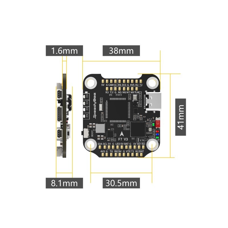 F7 V3 Flight Controller By SpeedyBee - Drone-fpv-racer.com