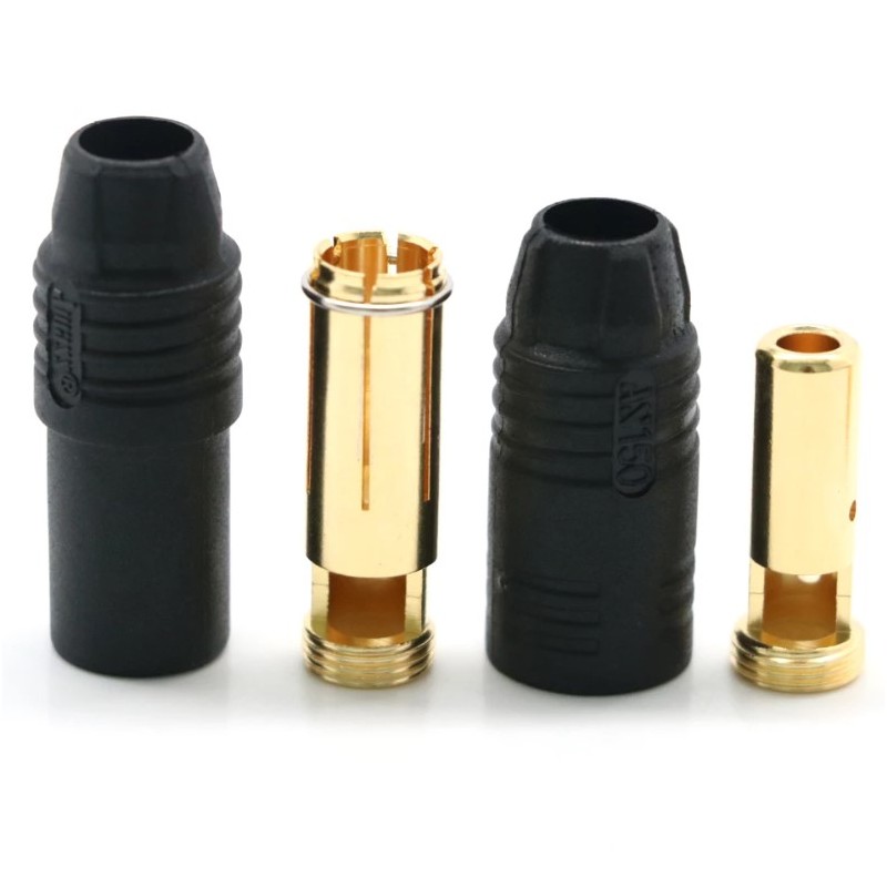 AS150 Anti-Spark Connector 7mm Male/Female (2 Red + 2 Black) By ...