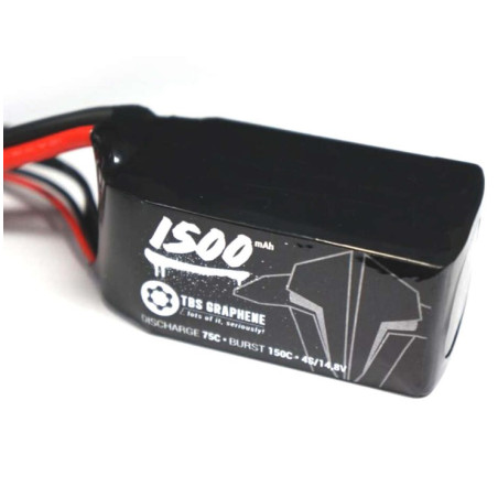 Batterie Lipo Graphene 1500mAh 4S 75C - TBS - Drone-FPV-Racer.com