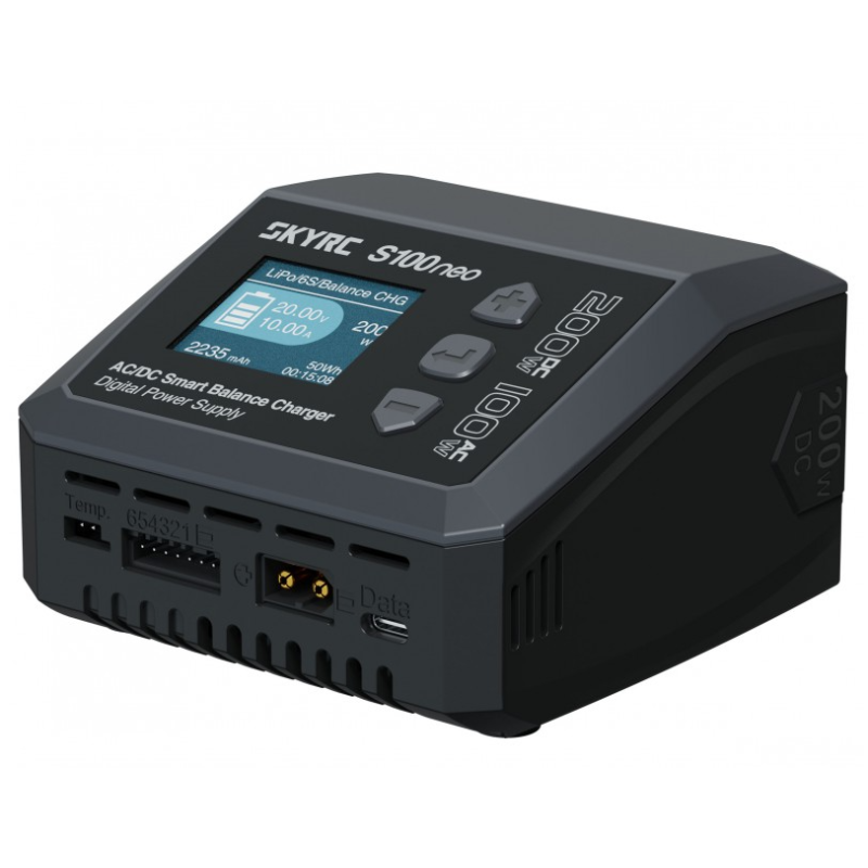 S100 Neo Charger (AC 100W - DC 200W) By SkyRC - Drone-FPV-Racer.com