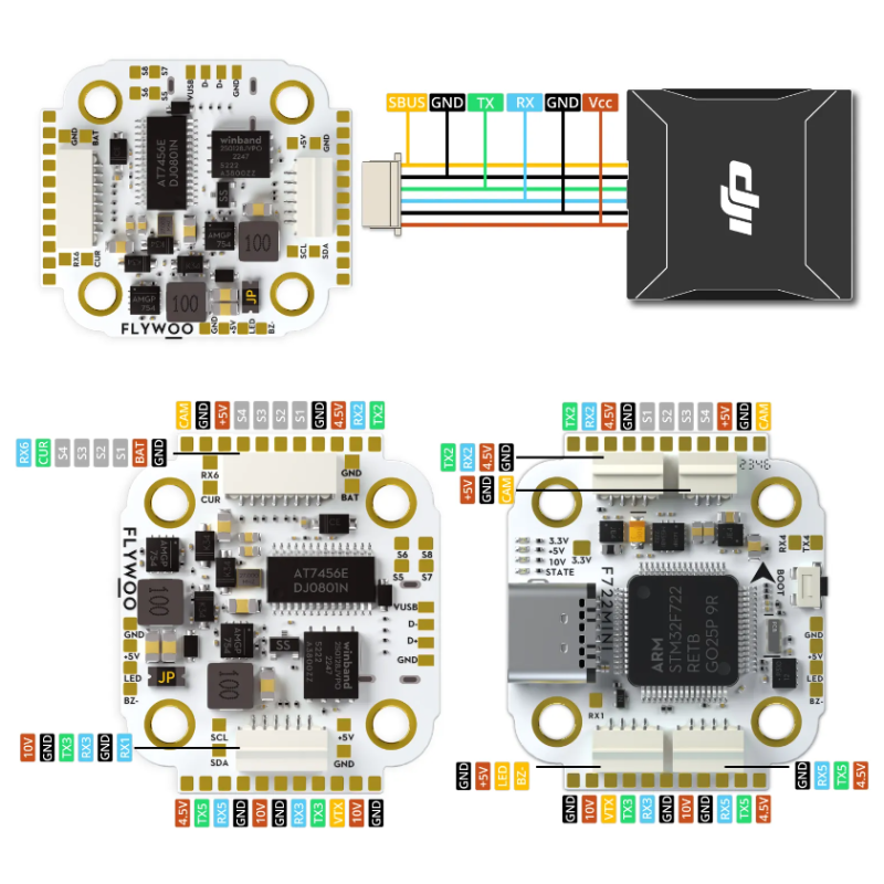 Stack GOKU F722 Pro Mini V2 40A BLS - Flywoo - Drone-FPV-Racer.com