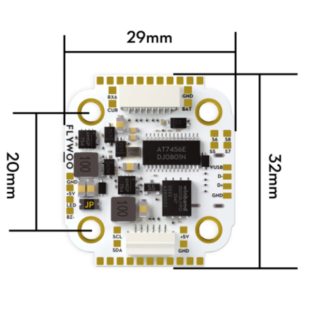 GOKU F722 Pro Mini V2 Flight Controller By Flywoo - Drone-FPV-Racer.com