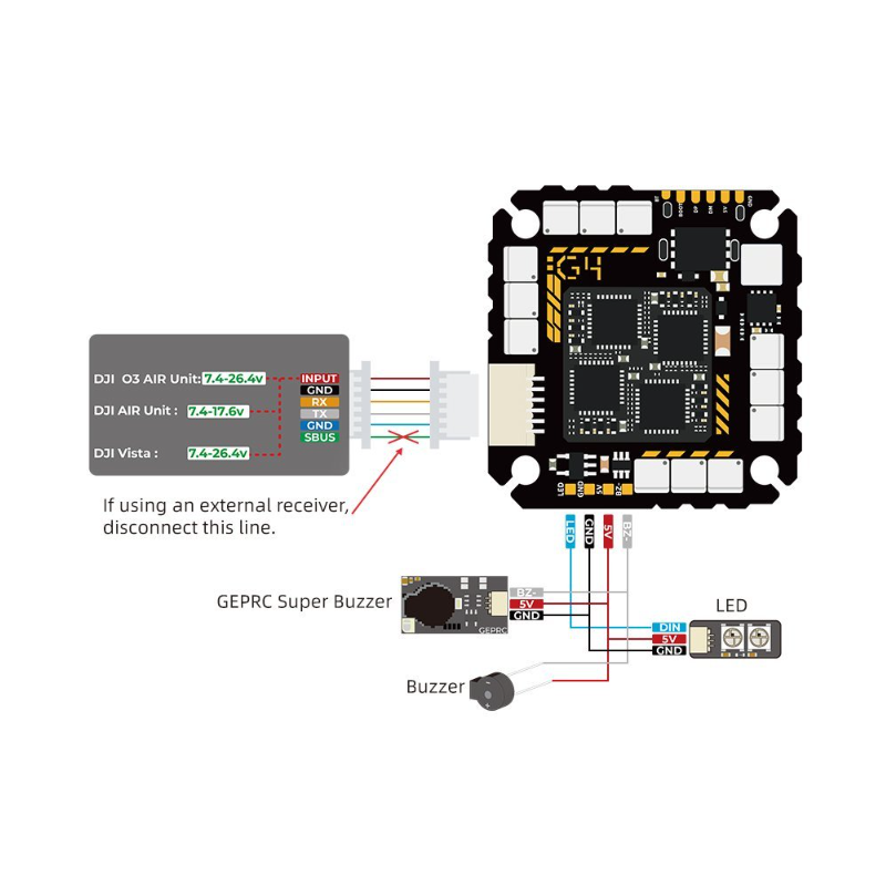 GEP-TAKER G4 45A AIO By GEPRC - Drone-FPV-Racer.com
