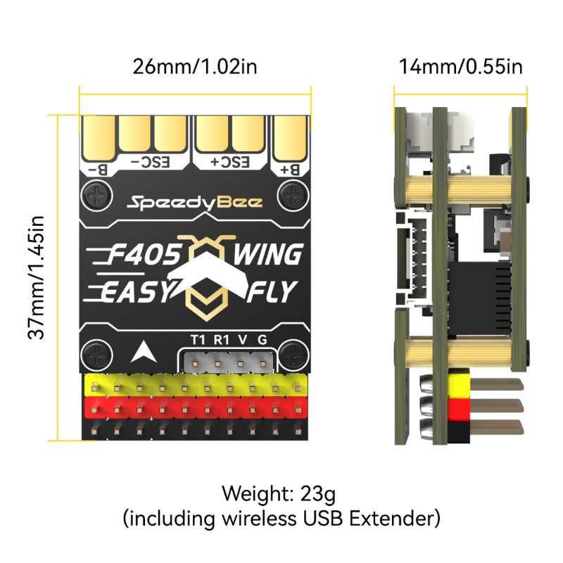 F405 WING Mini Flight Controller By SpeedyBee - Drone-fpv-racer.com