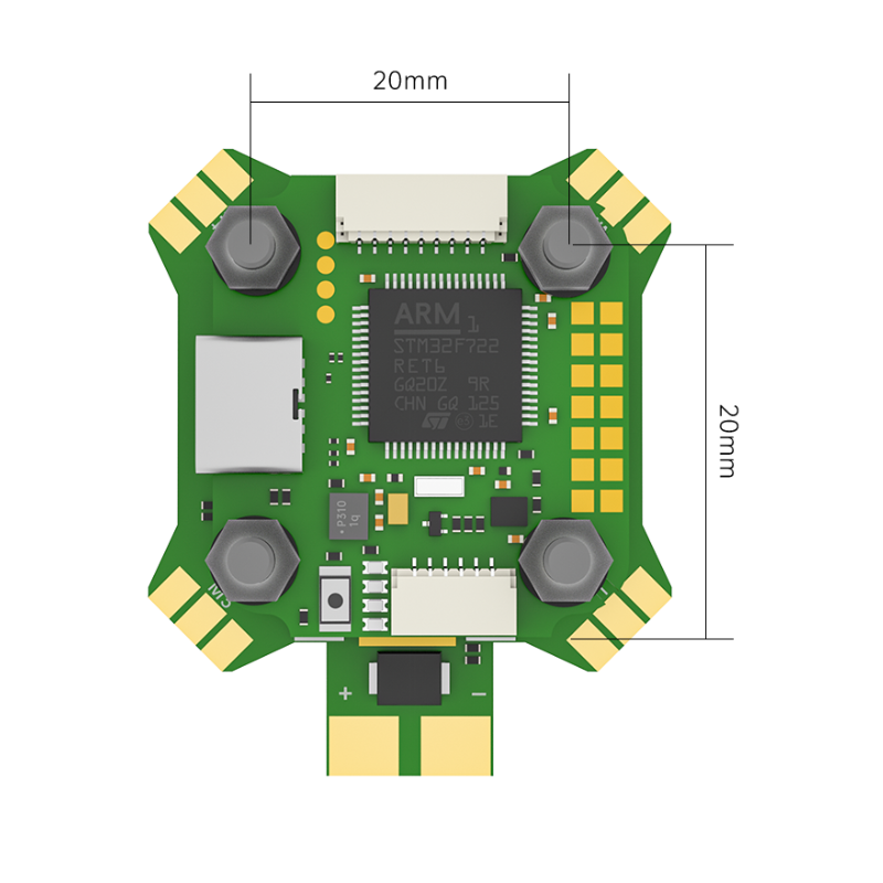 Stack BLITZ Mini F722 E55S - Iflight - Drone-FPV-Racer.com