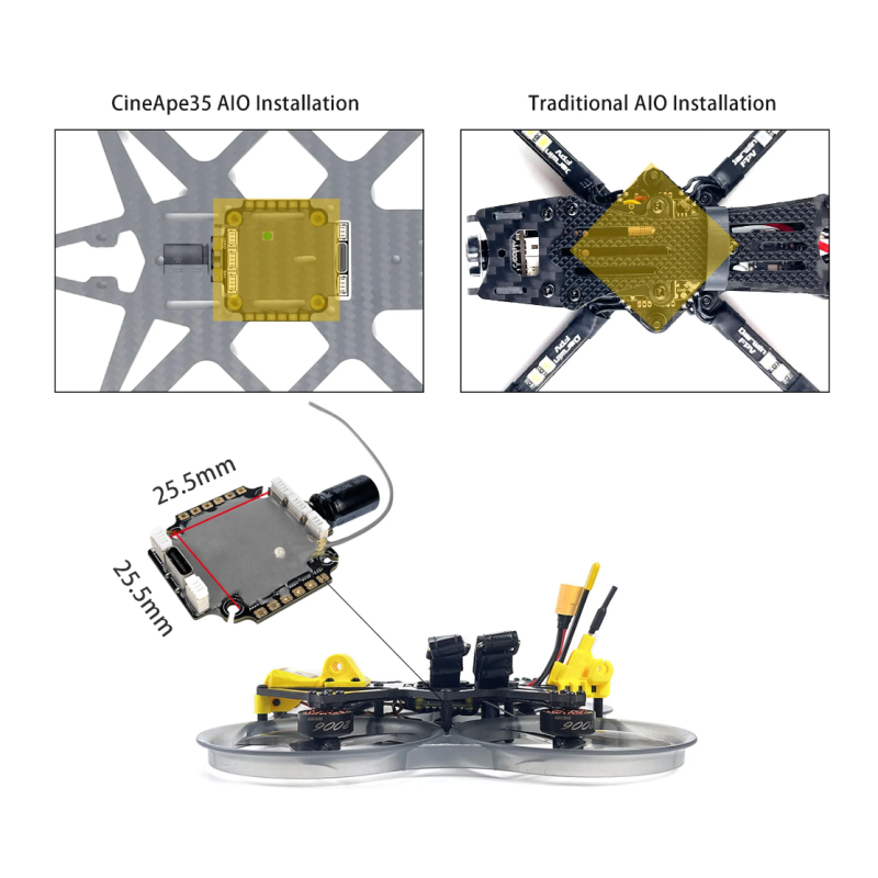 AIO F411 45A ELRS - DarwinFPV - Drone-FPV-Racer.com