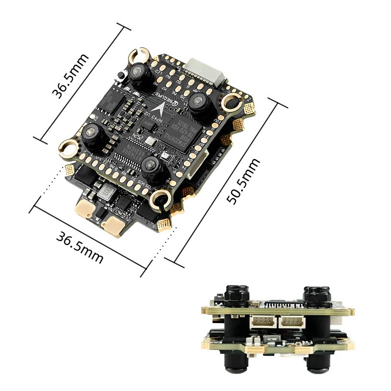 H743 V2 & E70 G1 AM32 Mini Stack By Sequre - Drone-FPV-Racer.com
