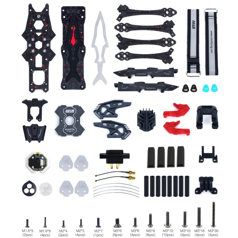 Manta 5 PRO X Frame Kit - AxisFlying - Drone-FPV-Racer.com