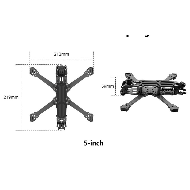 Vapor X5 Frame Kit By GEPRC - Drone-FPV-Racer.com