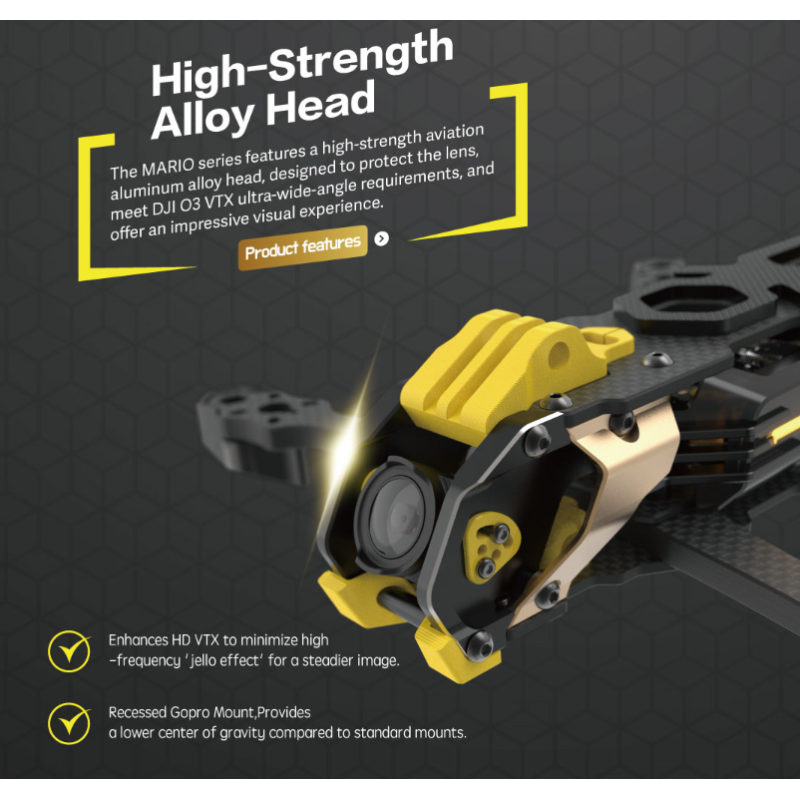 Mario 5 DC O4 Frame Kit Advanced Version By SpeedyBee - Drone-FPV-Racer.com