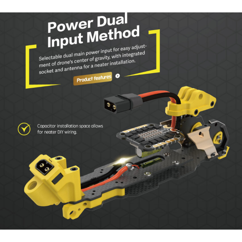 Mario 5 DC O4 Frame Kit Version Advanced - SpeedyBee - Drone-FPV-Racer.com