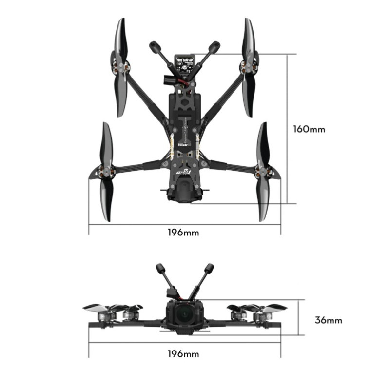 Explorer LR 4 DJI O4 Pro HD 4S BNF Crossfire + GPS - Flywoo - Drone-FPV ...
