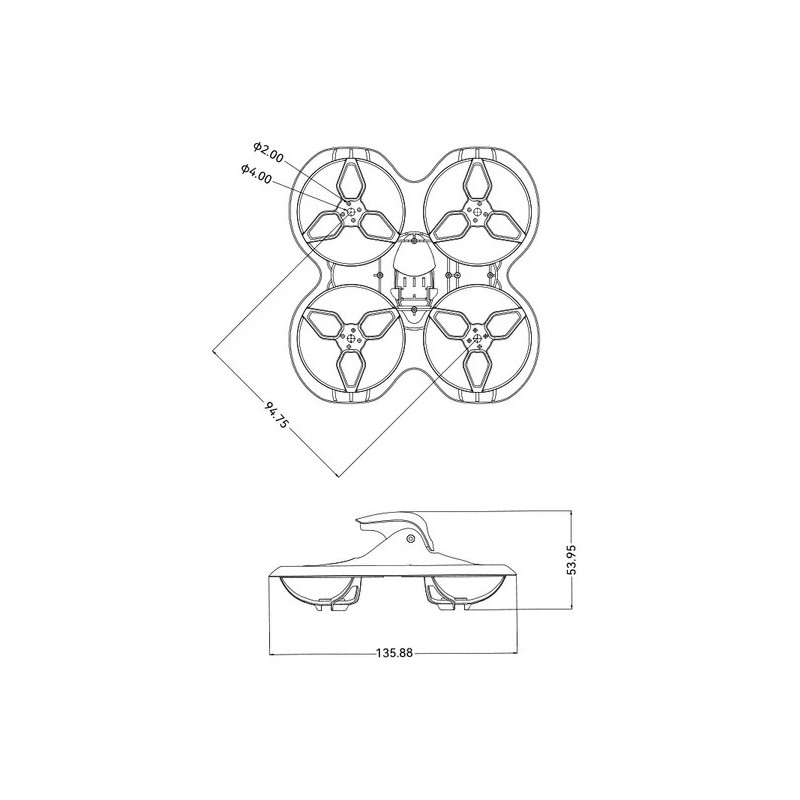 Cetus X Frame Kit - BetaFPV - Drone-FPV-Racer.com
