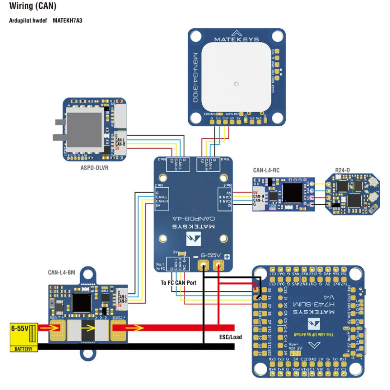 Matek Flight Controller H743-SLIM V4 - Drone-FPV-Racer.com